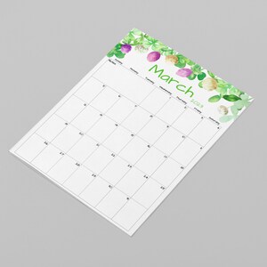 Fillable/editable March Calendar March 2023 Printable - Etsy