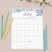 Fillable/editable July Calendar July 2024 Printable Calendar Lavender ...