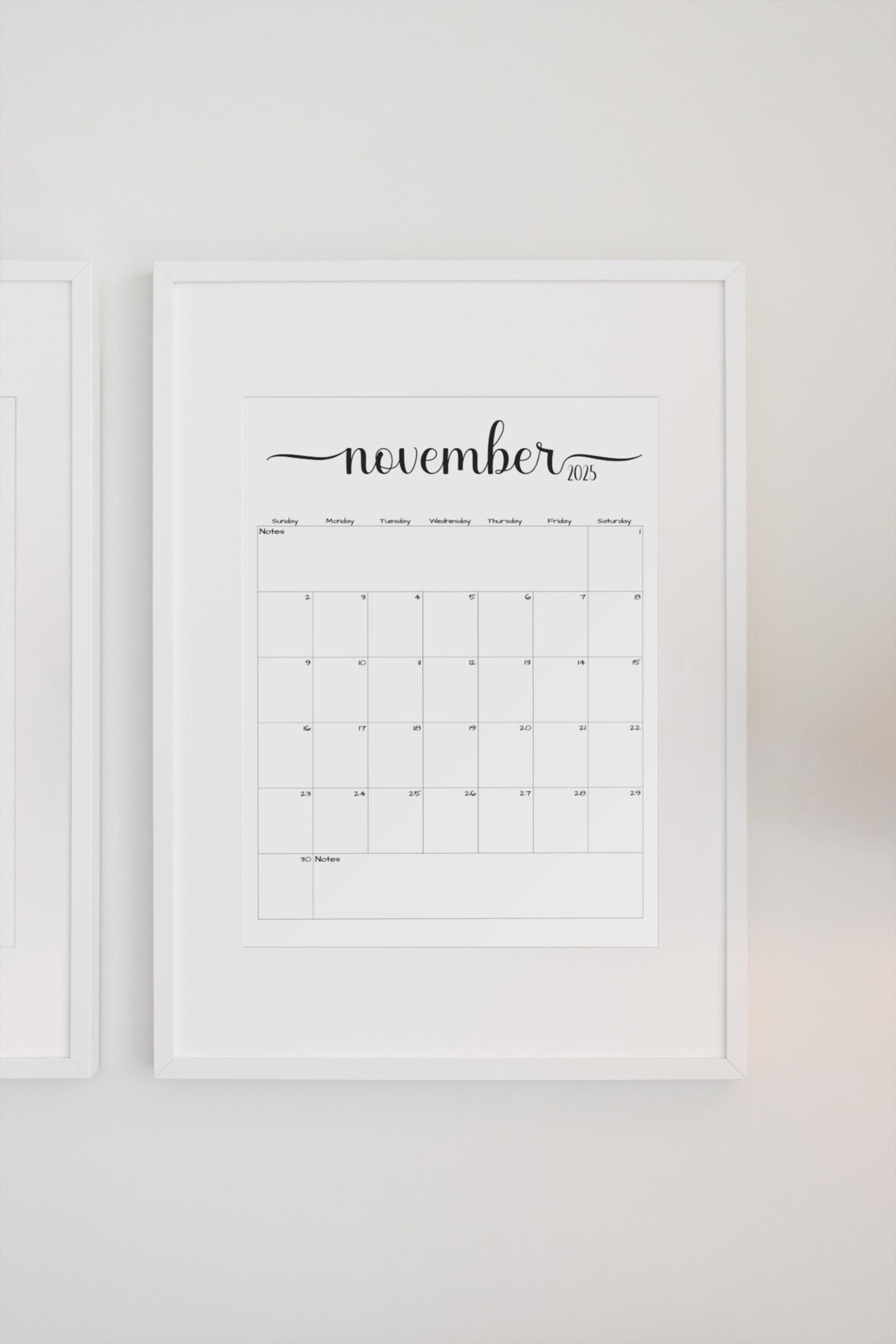 Fillable/editable November 2025 Calendar | November 2025 Calendar ...