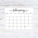 Fillable/editable February Calendar February 2024 Calendar Simple ...