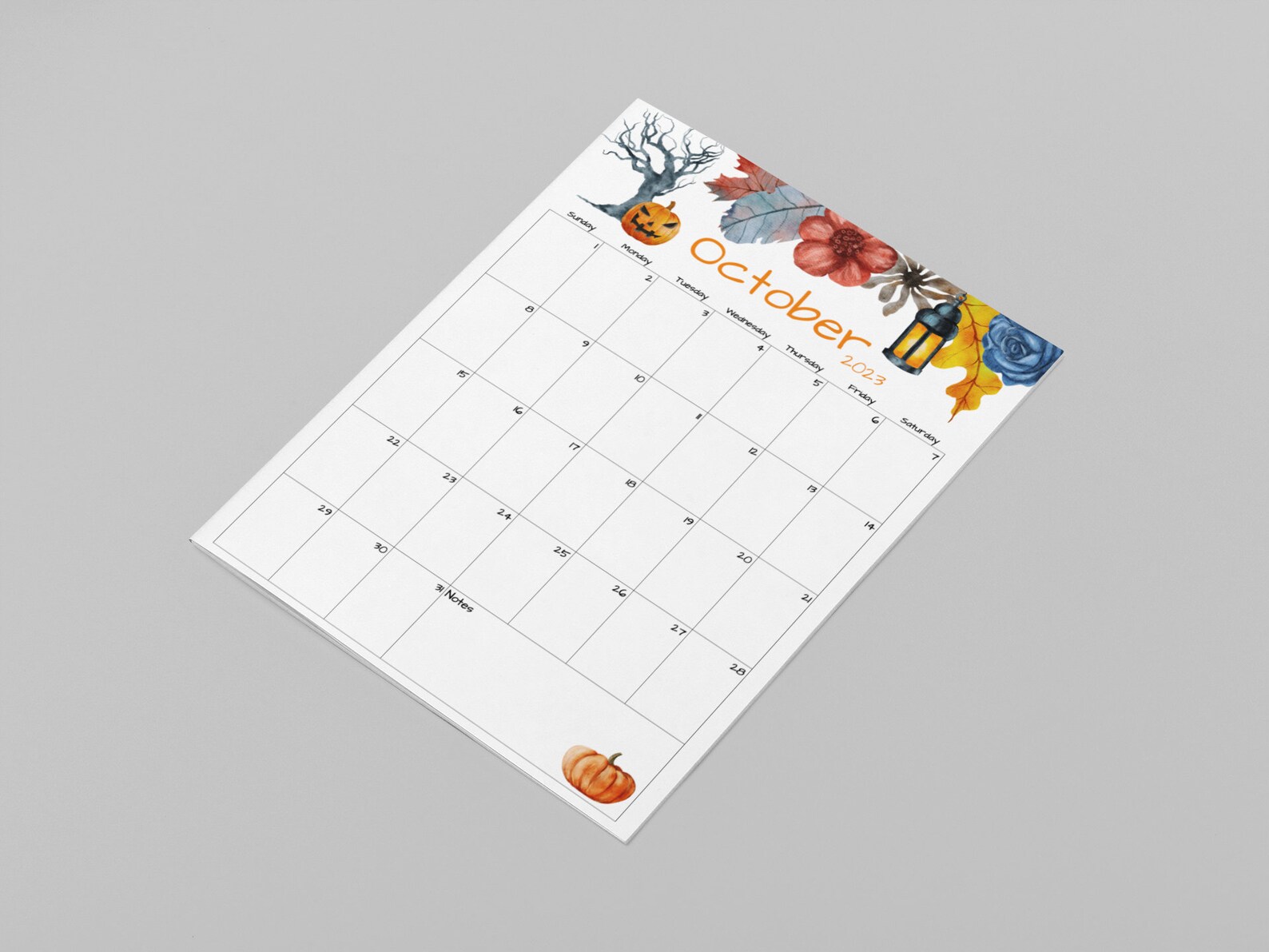Fillable/editable October Calendar October 2023 Printable Calendar ...