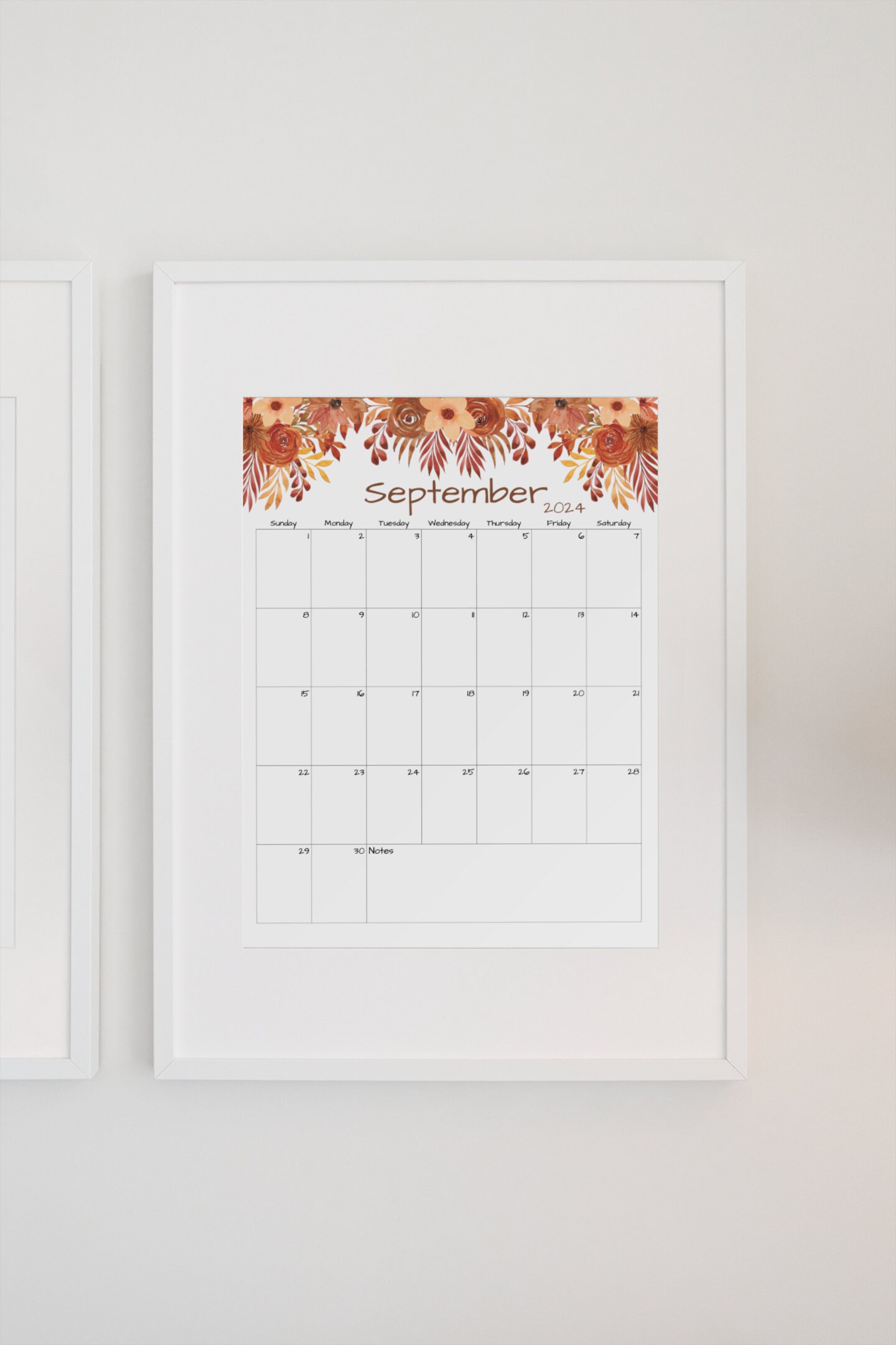 Fillable/editable September Calendar September 2024 Printable Calendar ...