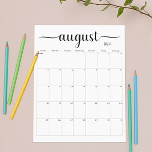Fillable/editable August 2024 Calendar August 2024 Calendar Simple ...