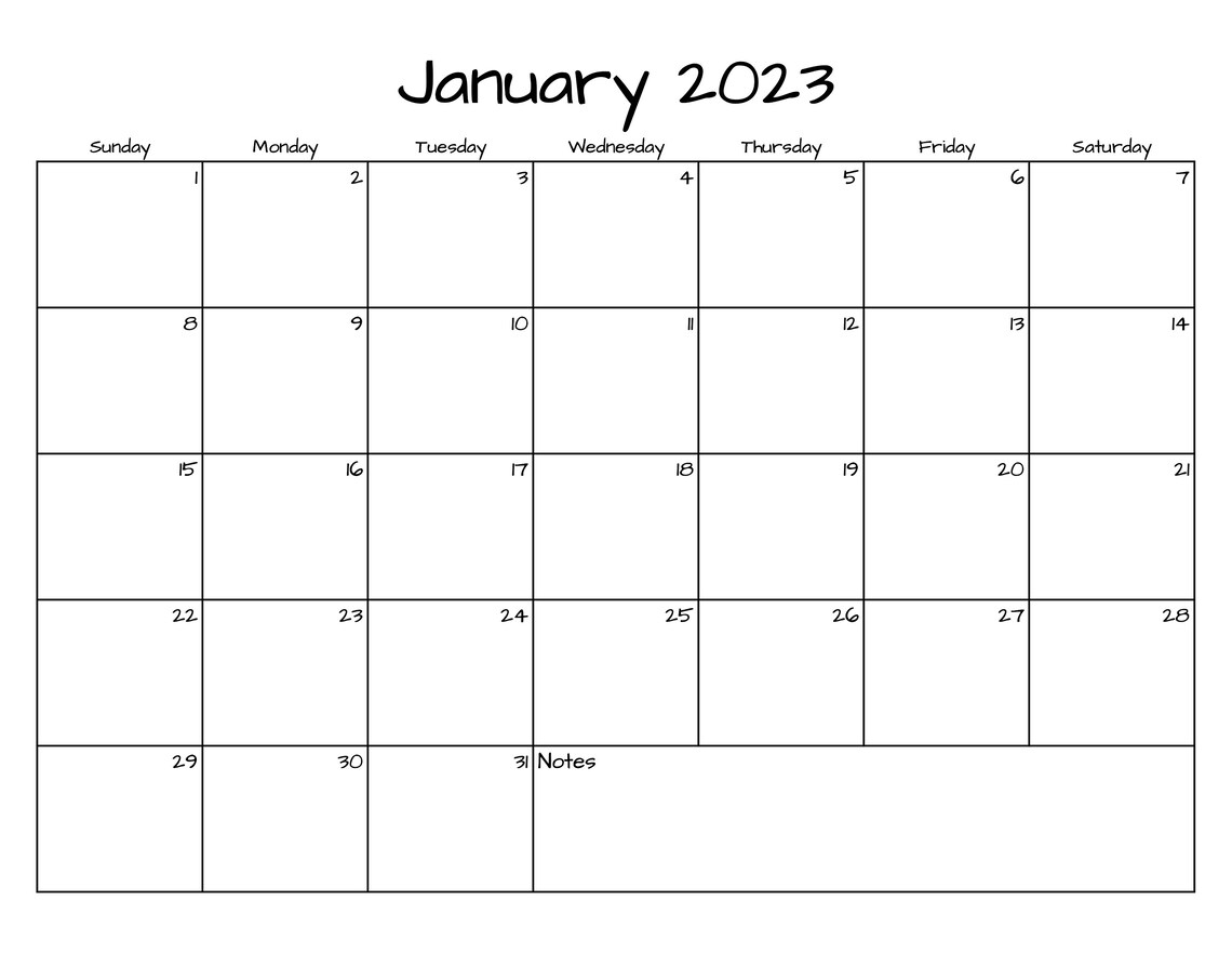 Editable Fillable Typeable 12 Month 2023 Calendars Full Year jan-dec ...
