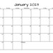Editable Fillable Typeable 12 Month 2023 Calendars Full Year jan-dec ...