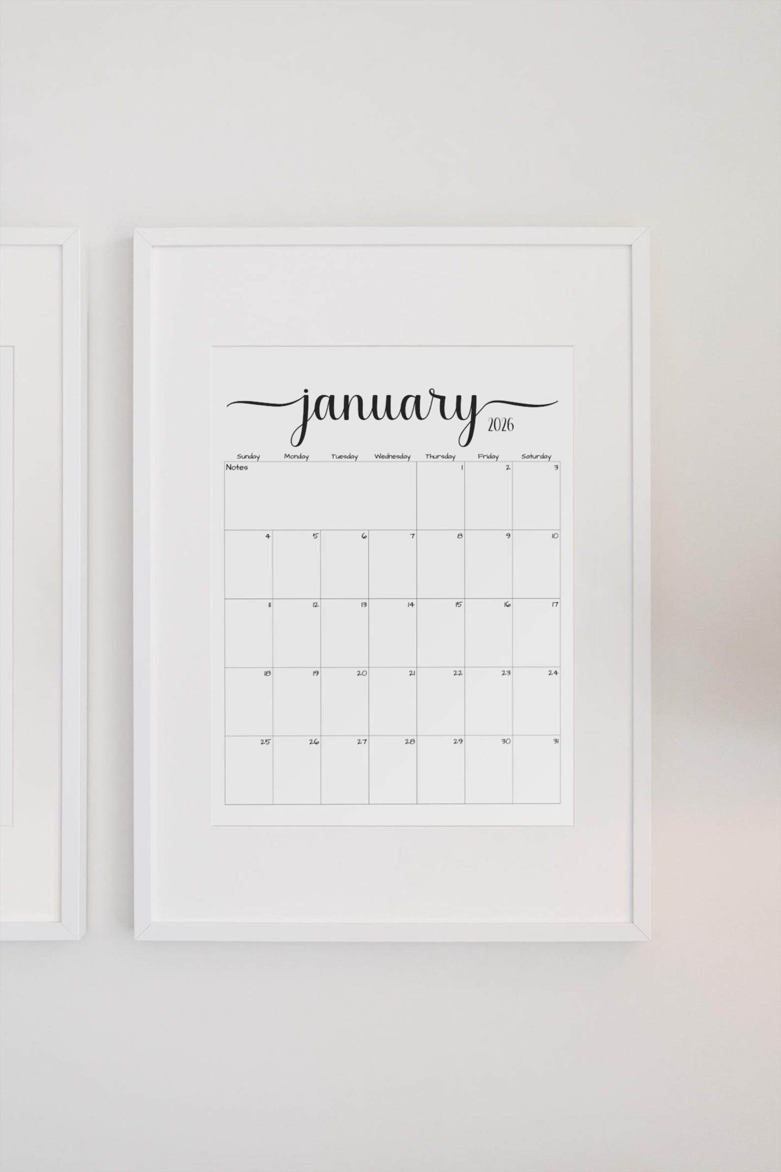 Fillable/editable January 2026 Calendar | January 2026 Calendar ...