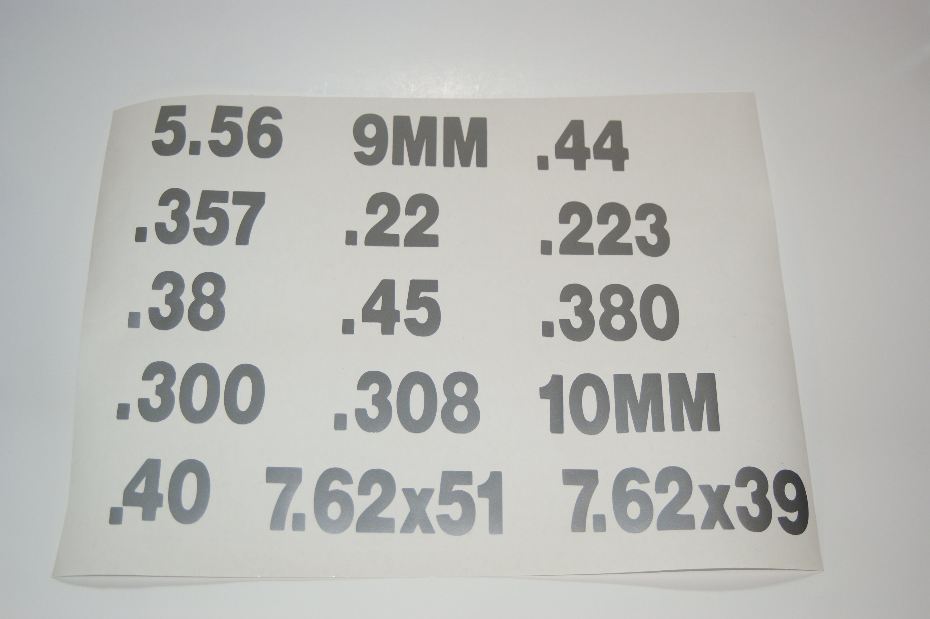 Vinyl Decals for Bullet Boxes With Different Calibers. - Etsy