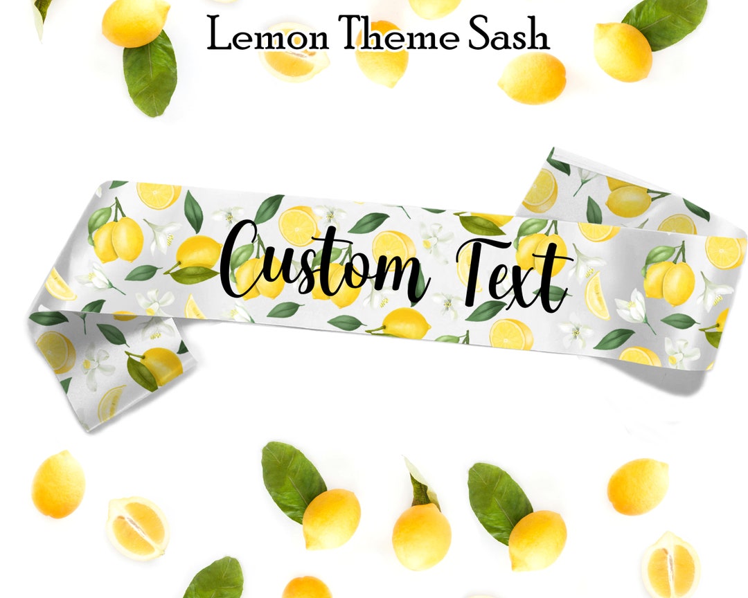 Personalized Bride Sash Your Text Fruit Theme Sash Theme Sash Baby ...