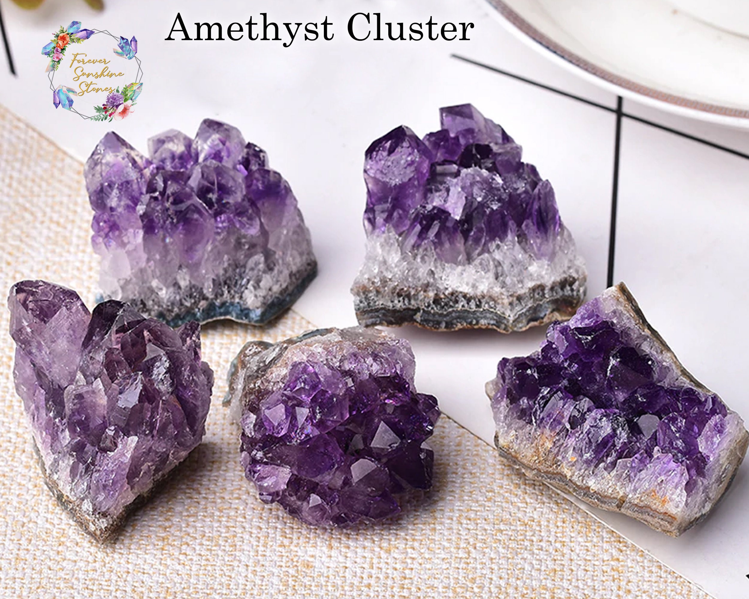 Amethyst Cut Base Clusters CLEARANCE Quality Crystal Quartz - Etsy UK