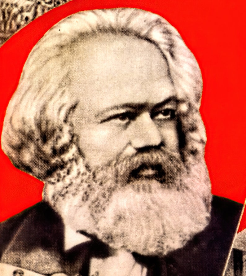 Marx Engels Lenin Stalin Soviet Russia Vintage War Propaganda Poster - Etsy