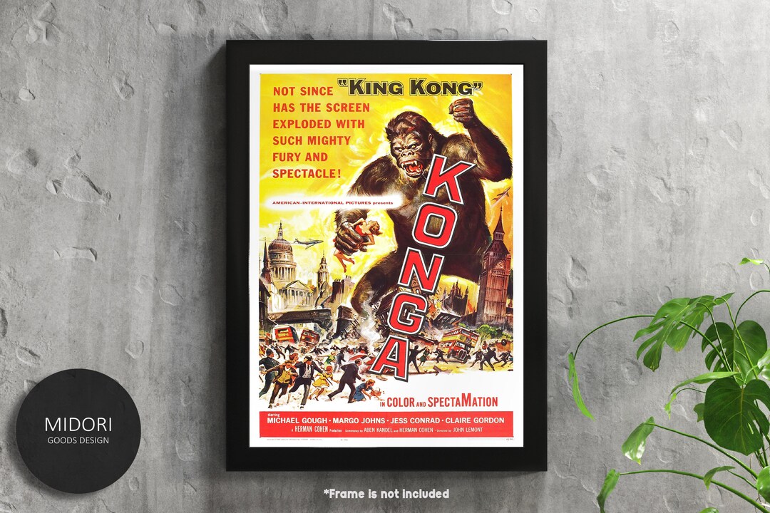 Konga - King Kong - Vintage Movie Poster - Etsy