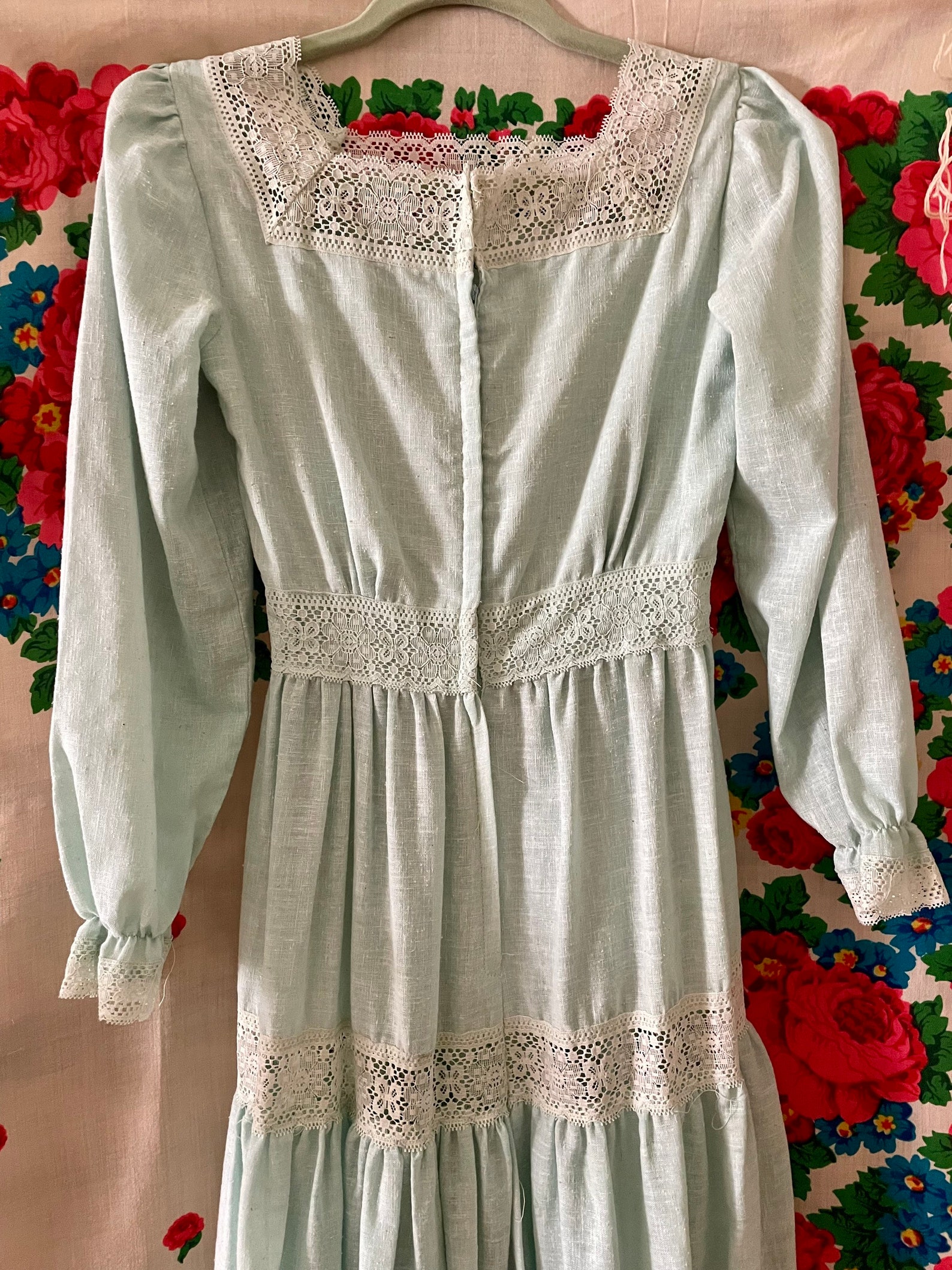 Robe Des Années 70 Guinnevere Mint Prairie/fairy Dress - Etsy