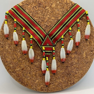 Cordillera Philippines Cloth Choker: Filipino Beaded Textile Necklace ...