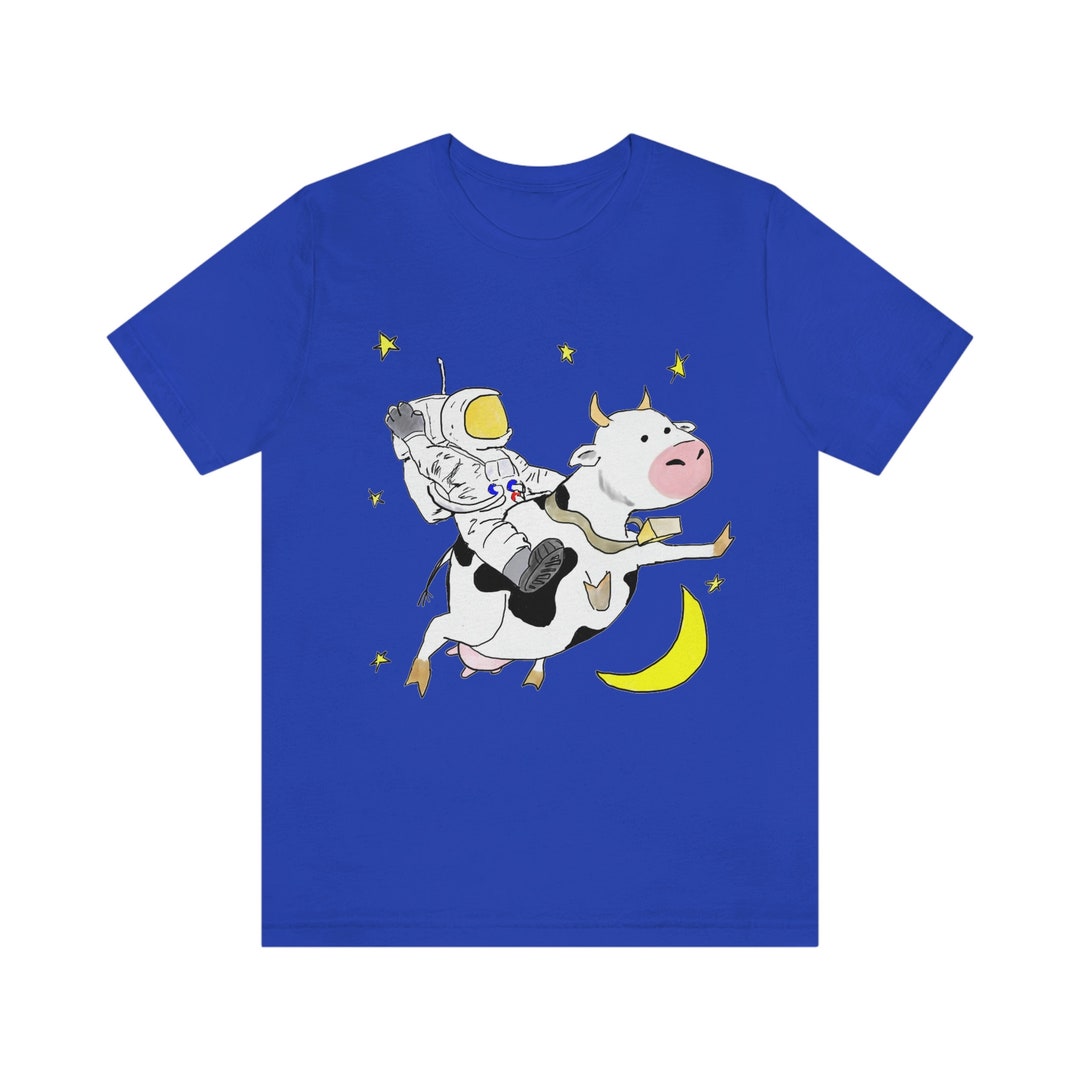 NASA Apollo Astronaut Rides the Cow Jumping Over the Moon - Etsy