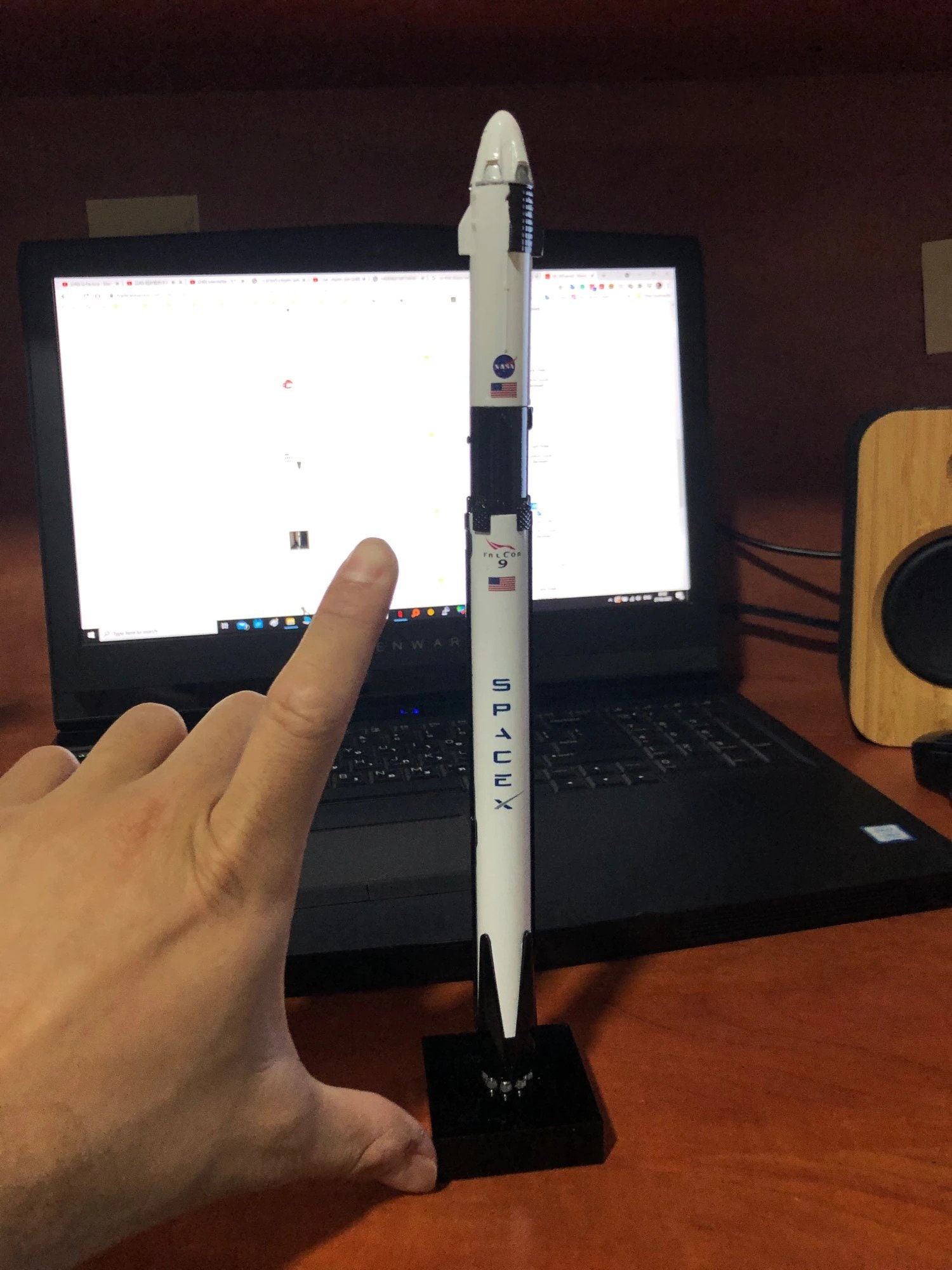 Spacex Model Falcon 9 Crew Dragon Spacecraft Rocket Models Kit,home ...