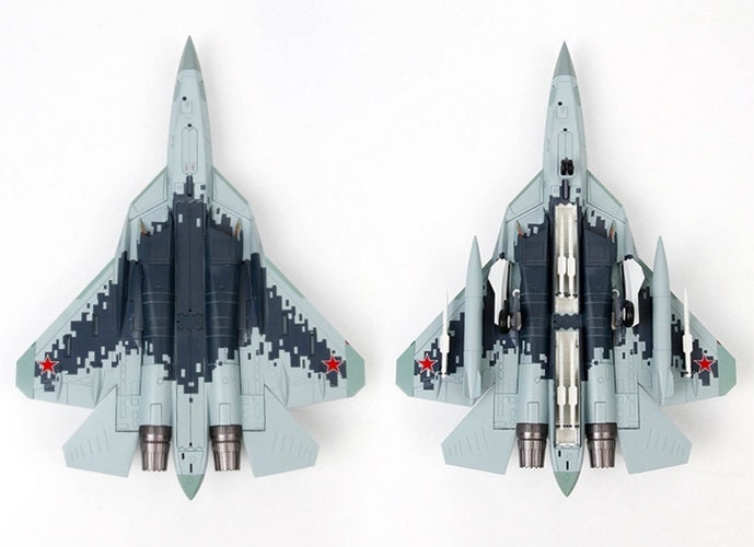 Russian Airforce 1/72 Fighter Sukhoi Su-57, Military Aircraft Model ...