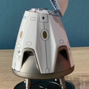 Spacex Model Kit, Starship Rocket Model Crew Dragon Spacecraft,front ...