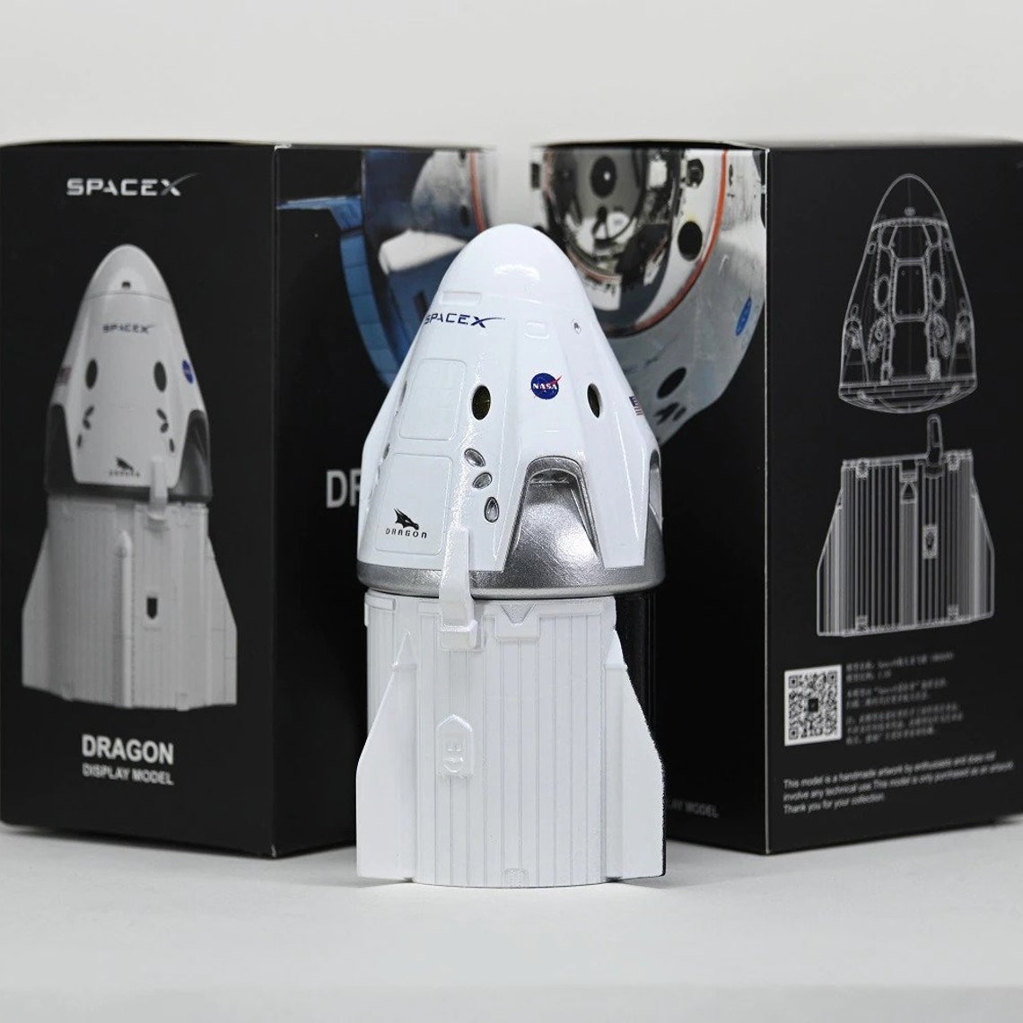 Spacex Model Kit for Sale, Crew Dragon Spacecraft Capsule Model Kit ...