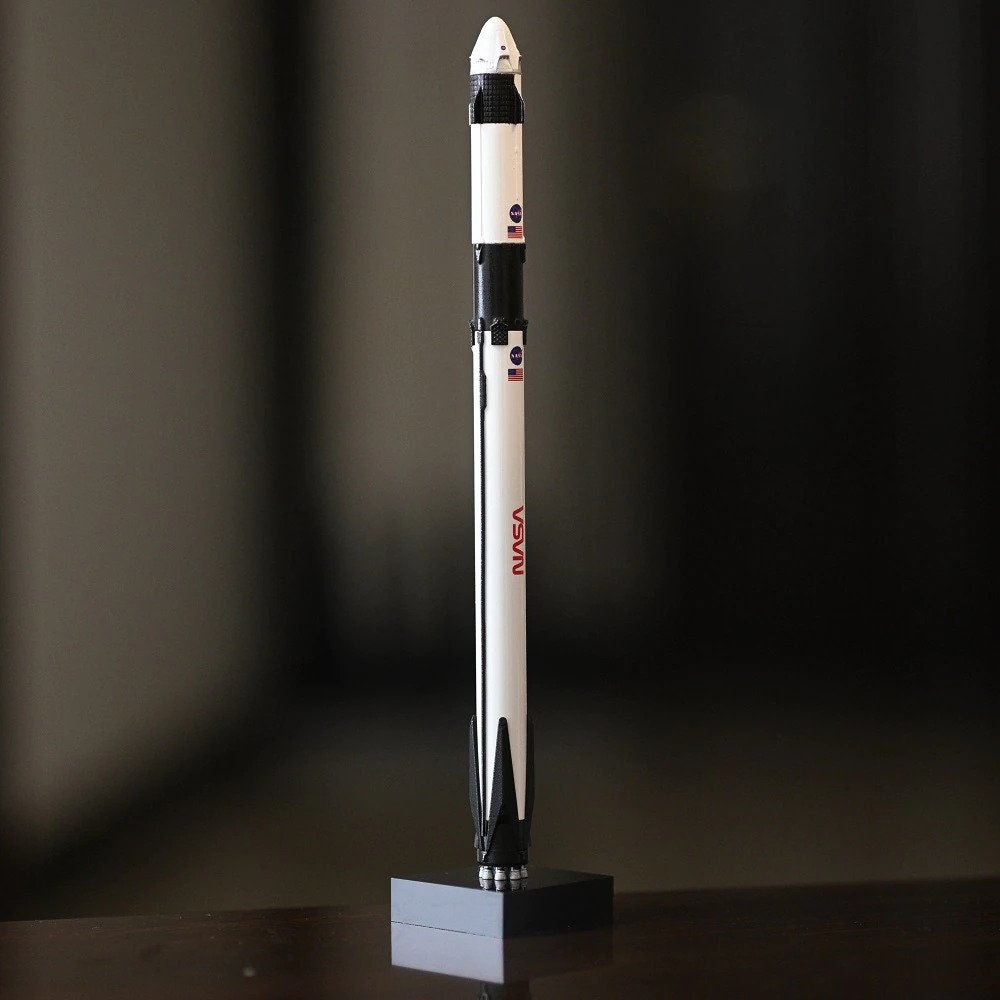 Spacex Model Falcon 9 Crew Dragon Spacecraft Rocket Models Kit,home ...