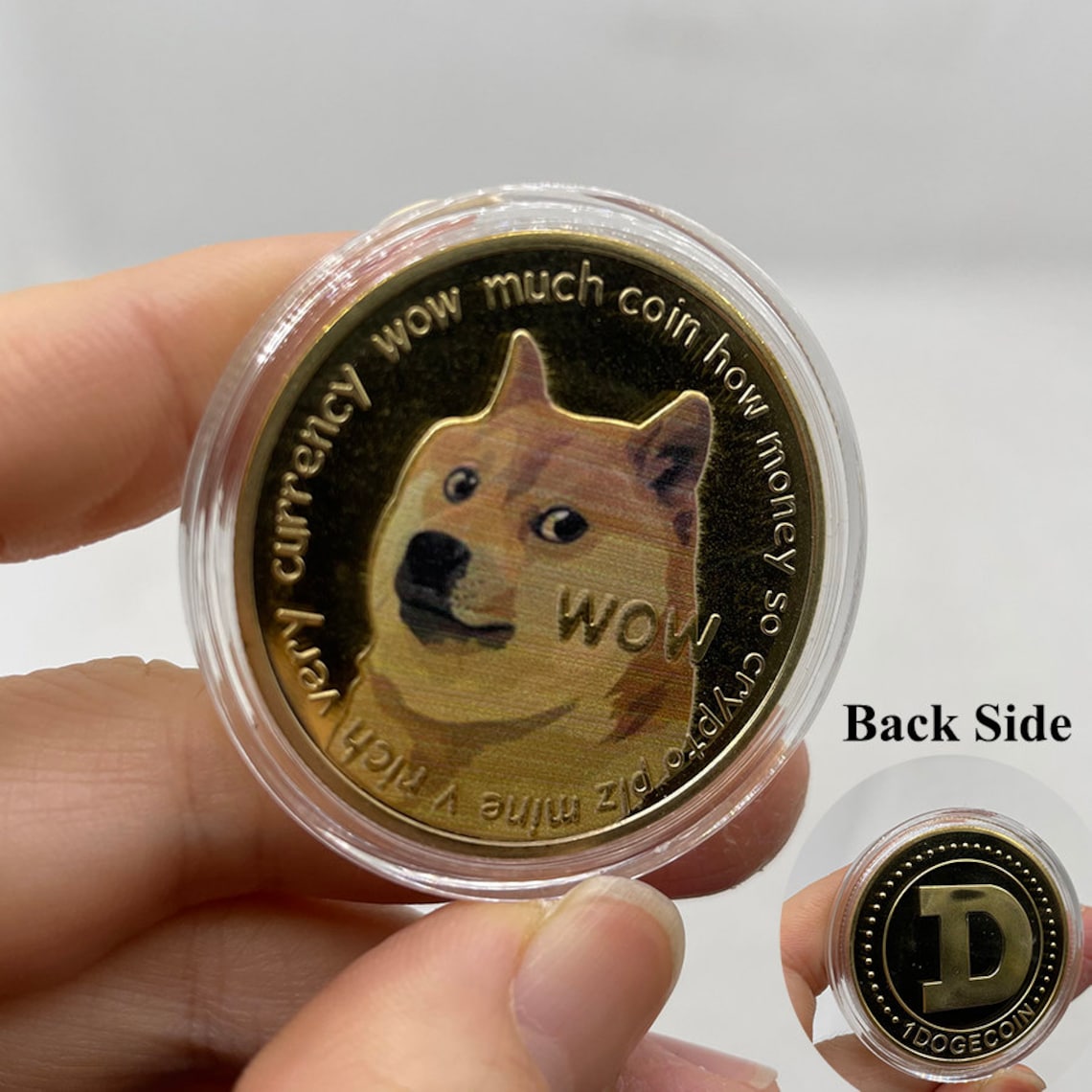 Physical Dogecoin Commermorative Coin Gold - Etsy