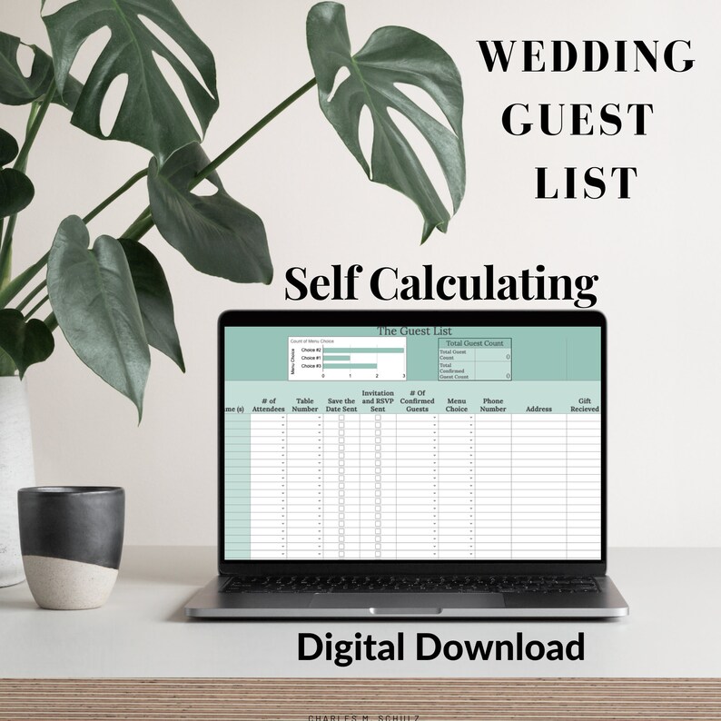 Ultimate Wedding Guest List Tracker - Etsy