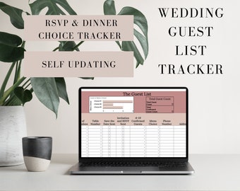 Ultimate Wedding Guest List Tracker - Etsy