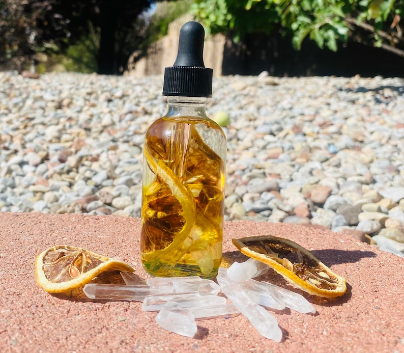 Herbal/crystal Infused Organic Body Oils 6 Week Infused - Etsy