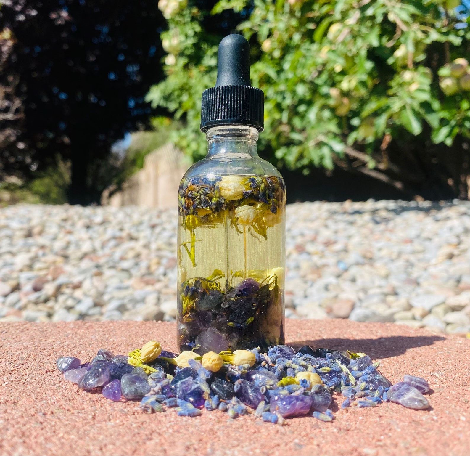 Herbal/crystal Infused Organic Body Oils 6 Week Infused - Etsy