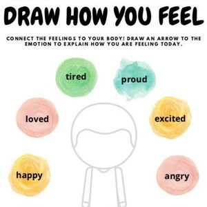 SEL "how Do You Feel?" Worksheet - Etsy