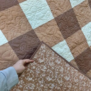 Beige Buffalo Check Handmade Quilt - Etsy
