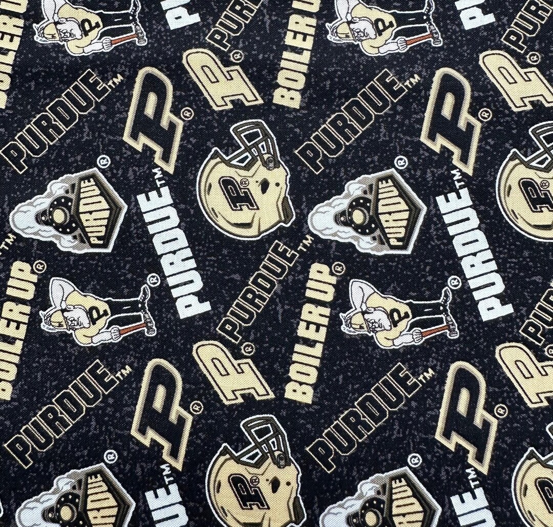 Purdue University Fabric 44" Wide 100% Cotton - Etsy