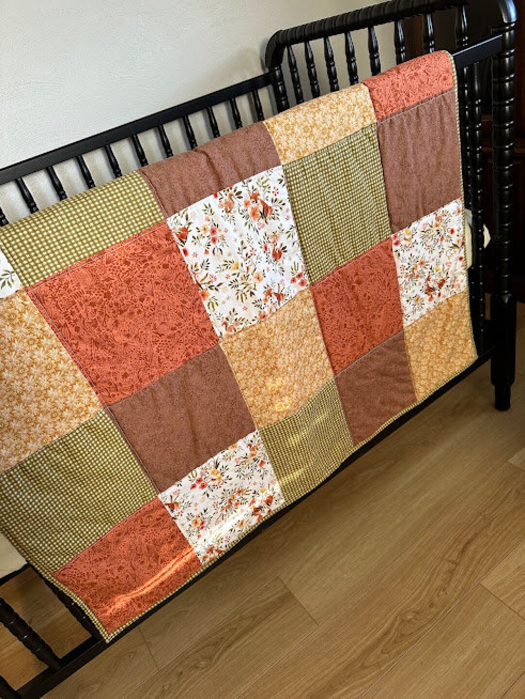 Handmade Woodland Fox Patchwork Baby Quilt - Etsy