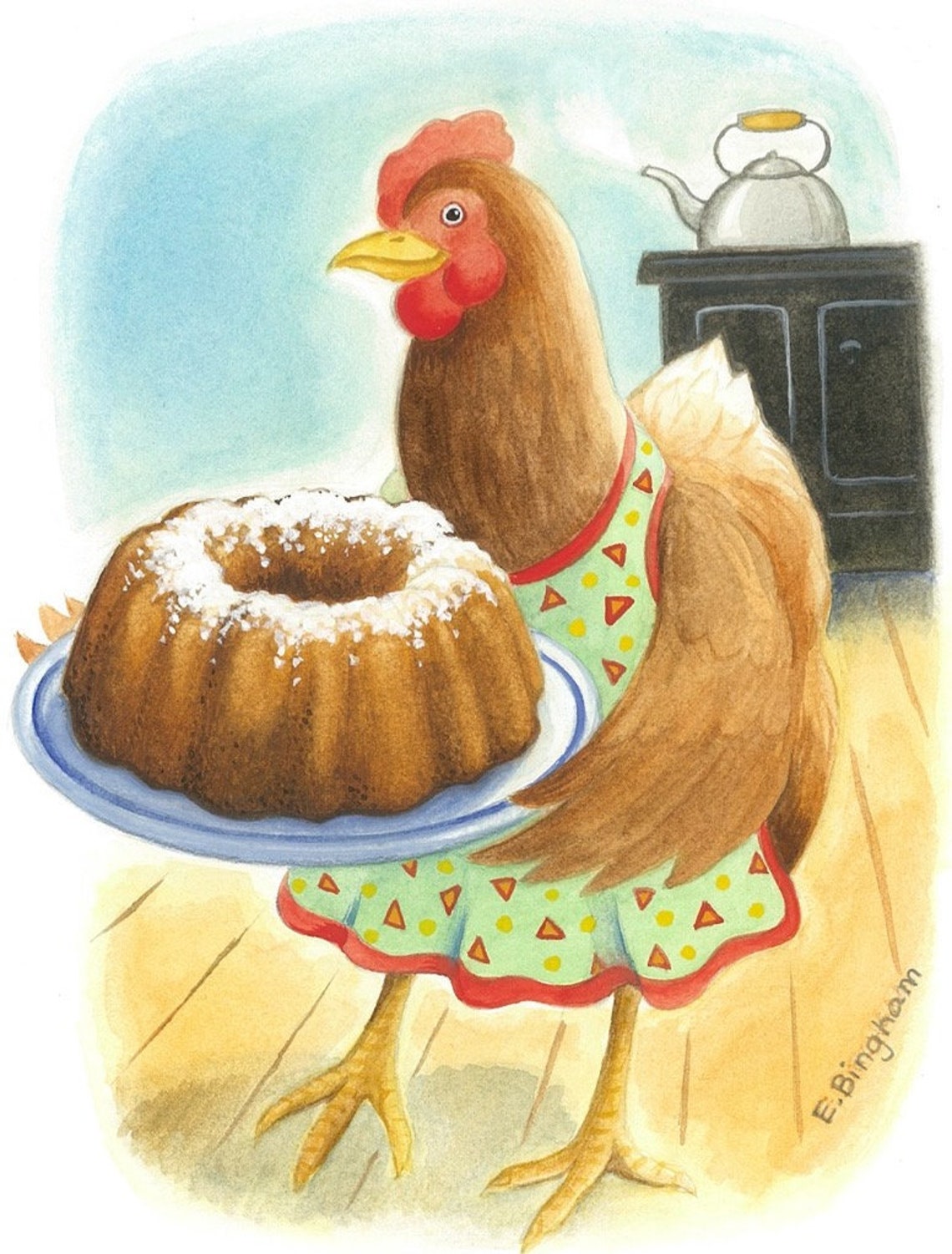 The Little Red Hen, Print - Etsy