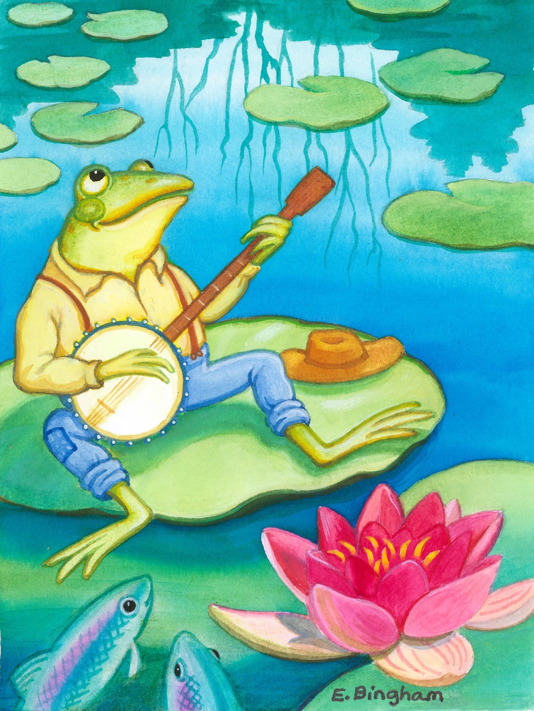 Froggy Went A'courting, Print - Etsy