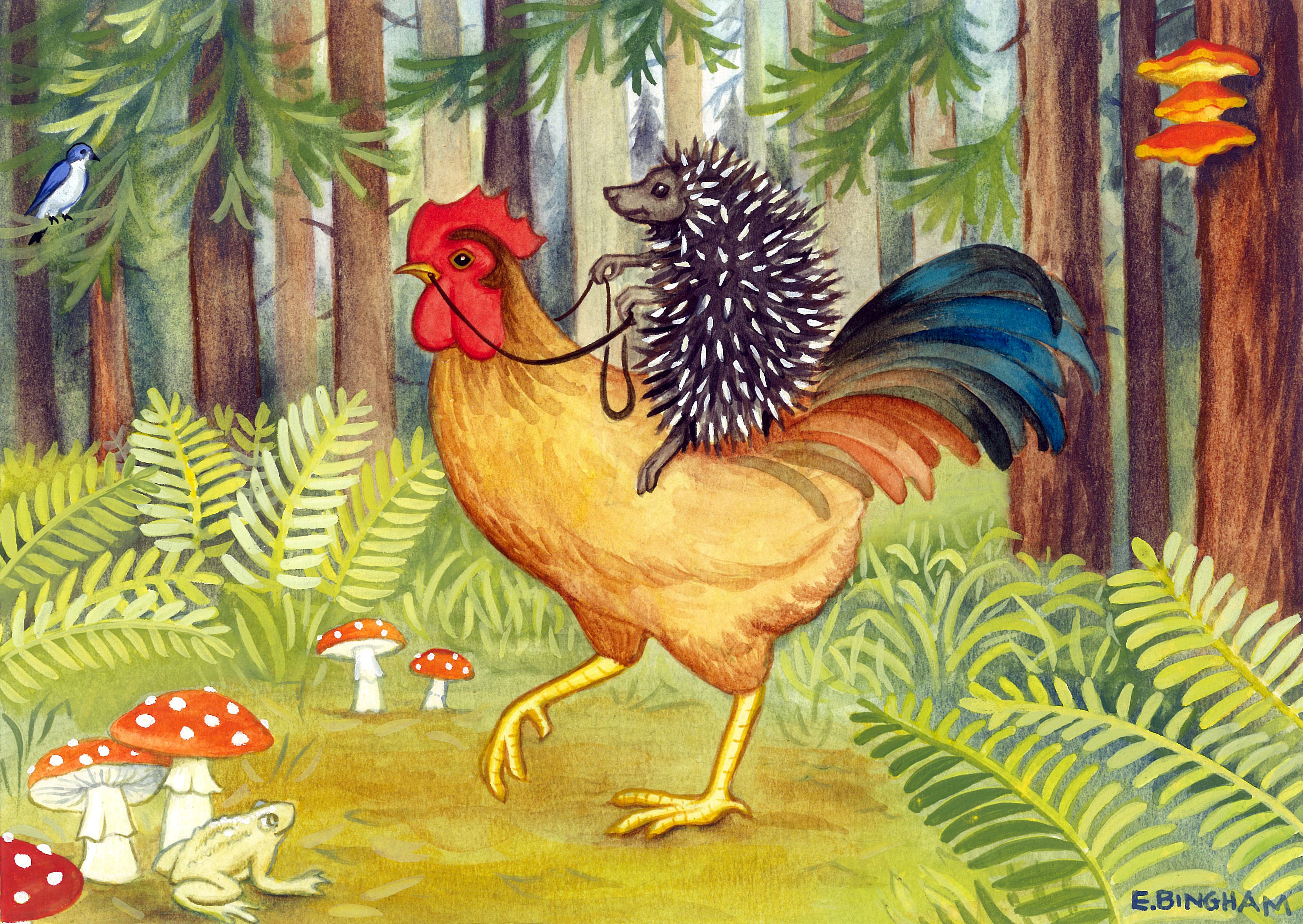 Hans the Hedgehog, Print - Etsy