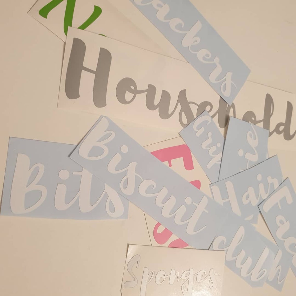 Personalised labels home and office organisation home edit | Etsy