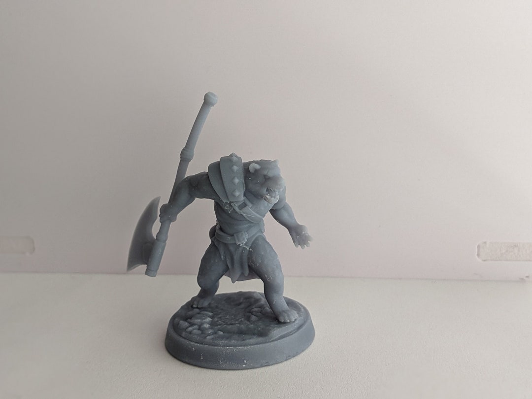 3D Printed Werebear Barbarian - Etsy