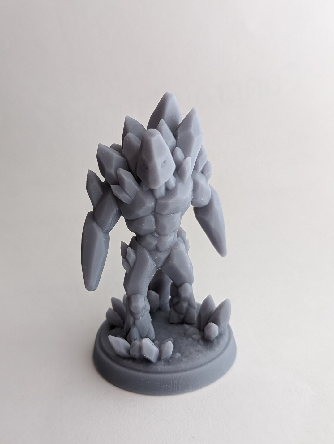 3D Printed Slim Crystal Golem - Etsy
