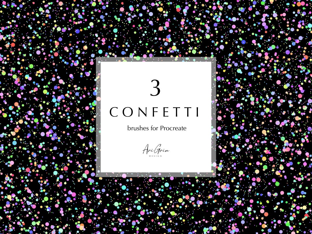 3 Procreate Brushes | Confetti - Etsy