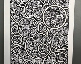 Intricate Doodle | Etsy