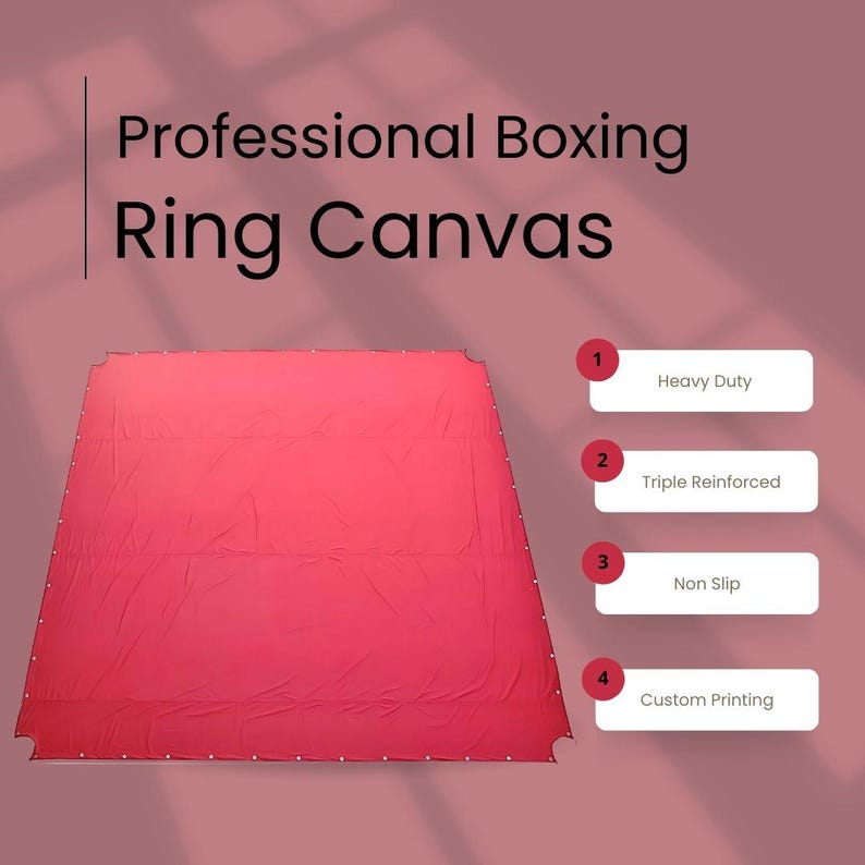 Ultimate Red Professional Boxing Ring Canvas - Etsy