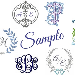 Sample / Monogrammed Napkin Sample - Etsy