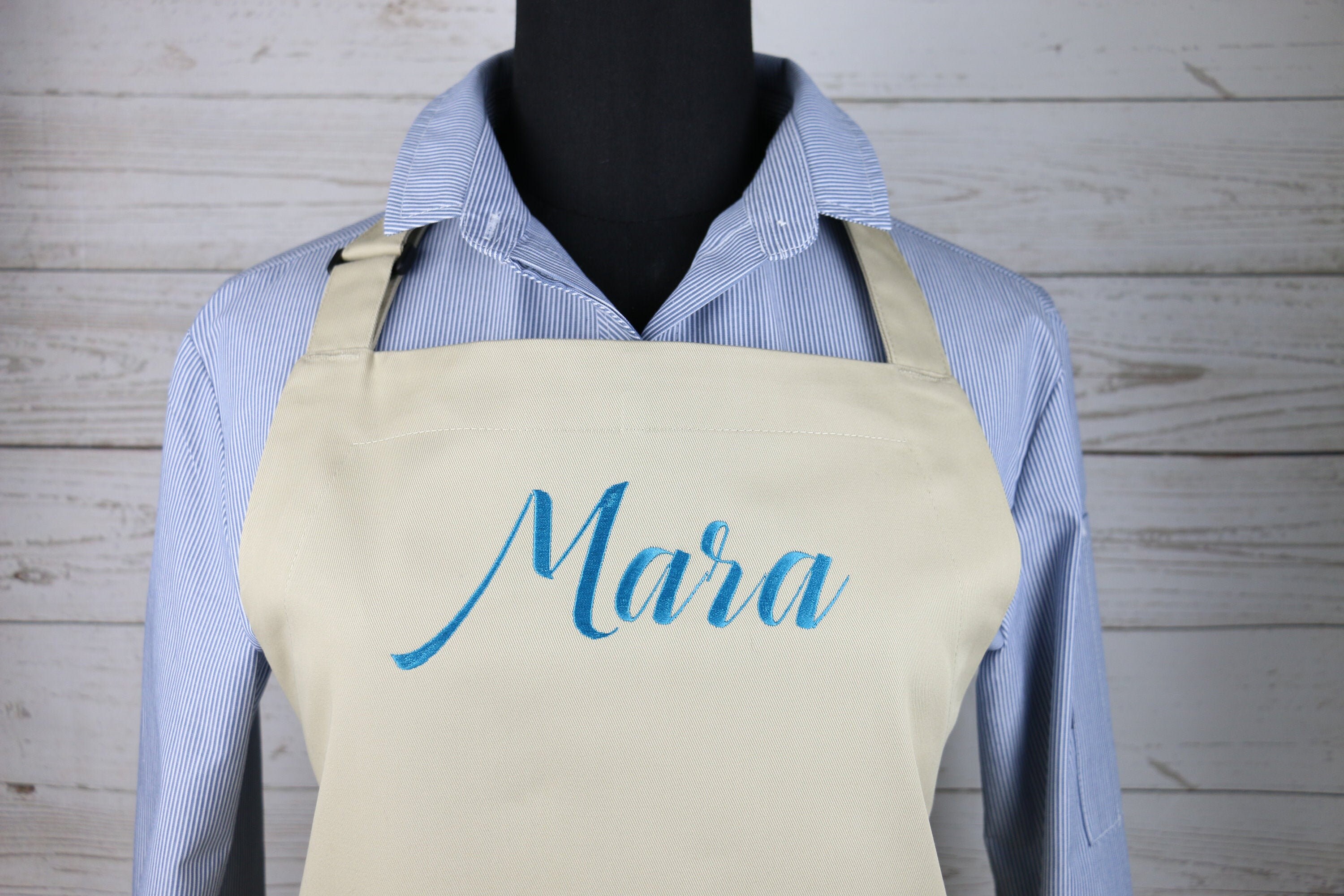 Personalized Apron Embroidered / Custom Apron / Mom Dad Gift - Etsy