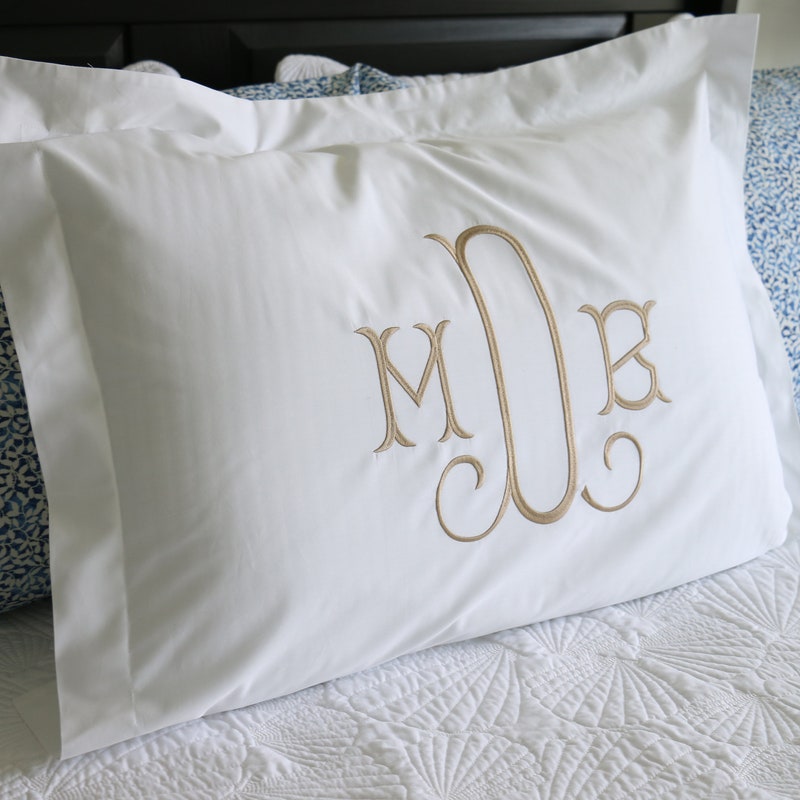 Monogram Pillow Sham - Etsy