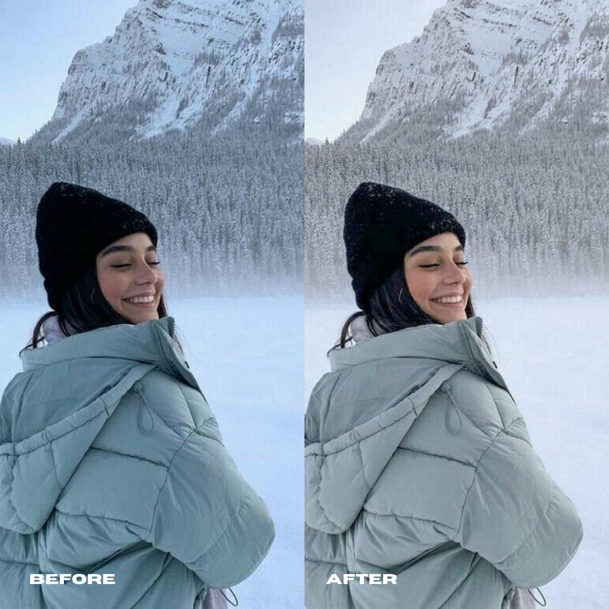 WARM WINTER PRESET Lightroom Presets Snow Preset Instagram - Etsy