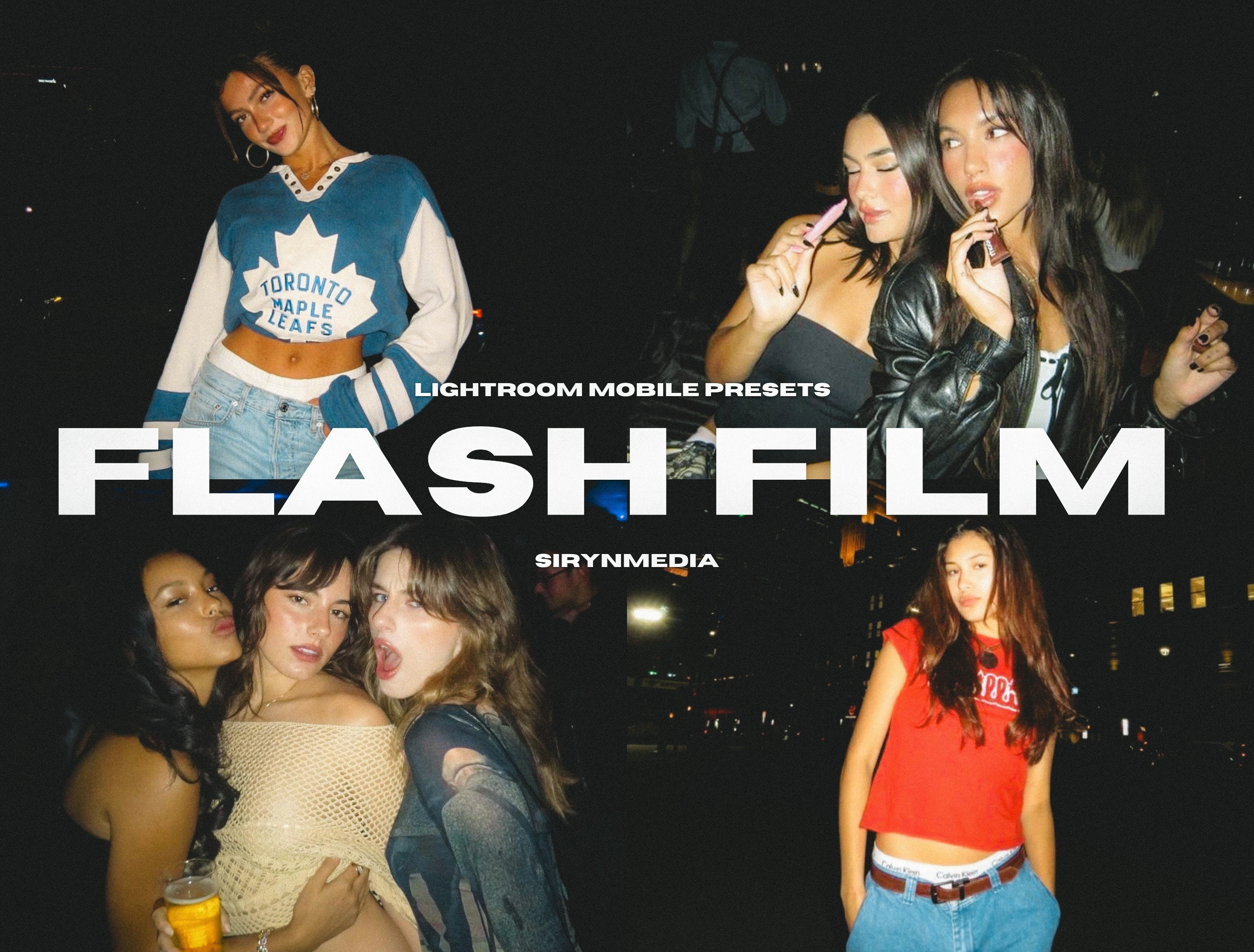 10 FLASH FILM PRESETS Lightroom Presets, Influencer Presets, Disposable ...