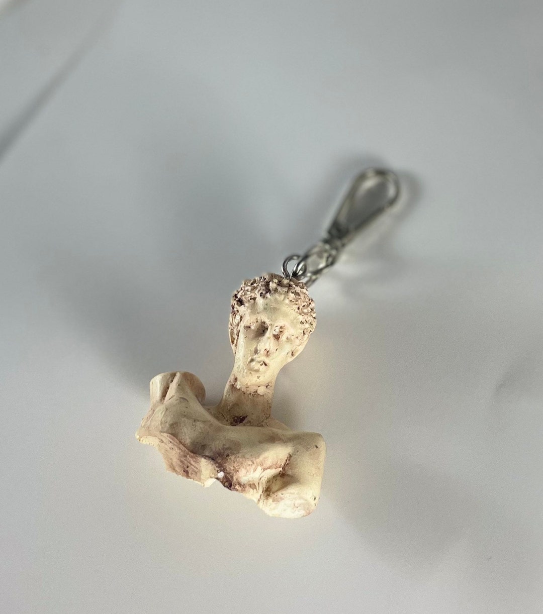 Hermes Greek Statue Keychain – Ancient Mythology Gift, Handmade Mini ...