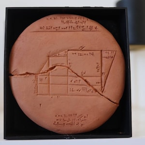 Si.427 Ancient Babylonian Geometry Cuneiform Tablet - Etsy