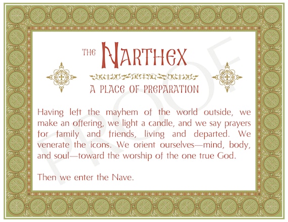 Greek Orthodox Church Tour Signs - Etsy