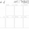 Monthly Calendar Printable Individual Month Planner - Etsy
